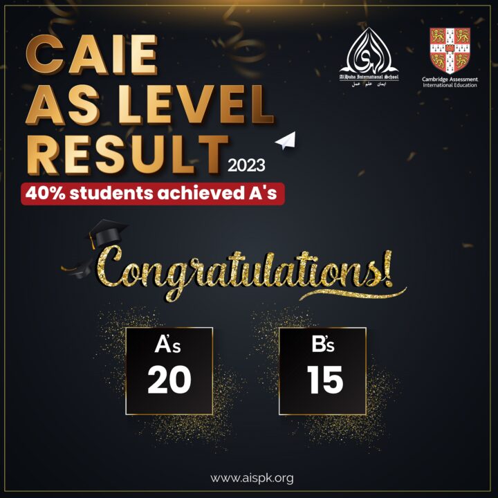 CAIE A Levels Result 2023 - AlHuda International School