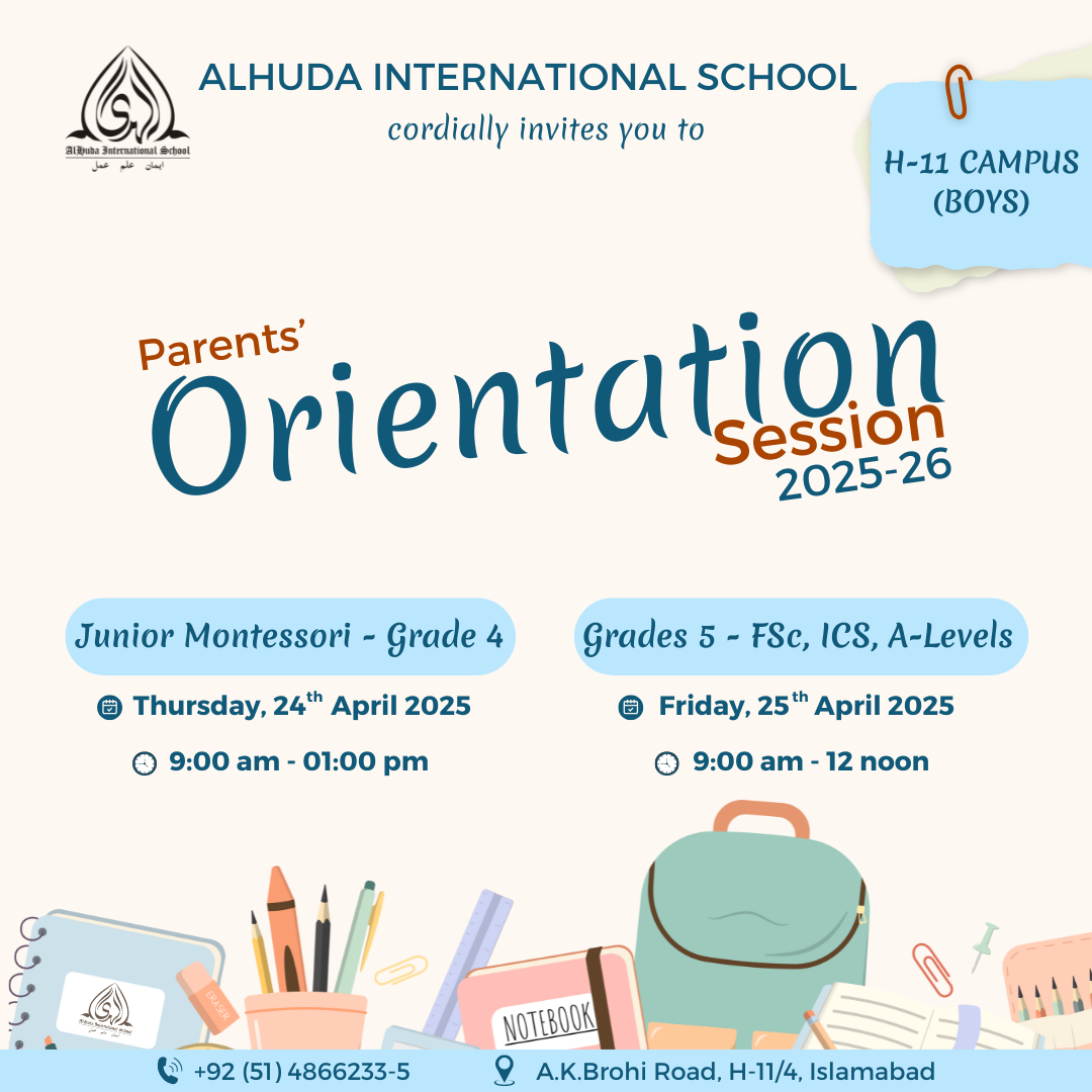 Parents Orientation 2025 2026 Alhuda International School